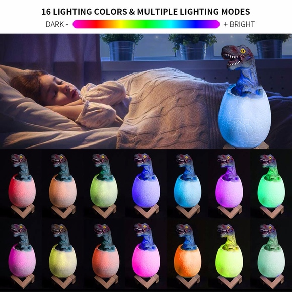 Other | Dinosaur Egg Toys Bedside Lamp T Rex Nightlight | Poshmark